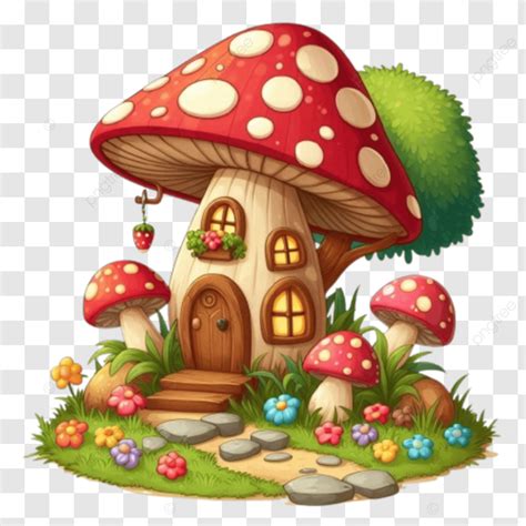 버섯 집 클립 아트 버섯 집 버섯 집 클립 아트 버섯 별장 Png 일러스트 및 이미지 에 대한 무료 다운로드 Pngtree