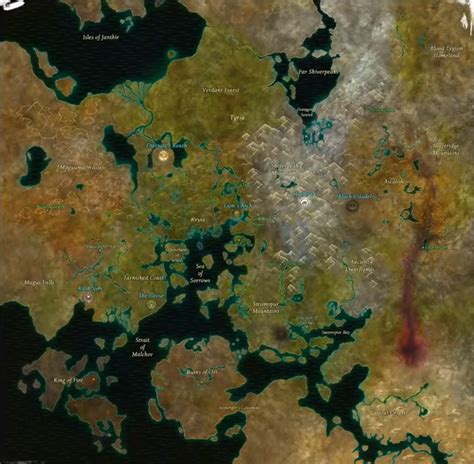 Map Of Tyria From Gw2 Alpha Anyone Have A High Res Version R Guildwars2