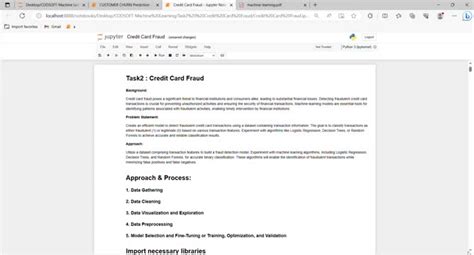 Codsofts Task 2 Fraud Detection With Machine Learning Bilal Javed Goraya Posted On The Topic