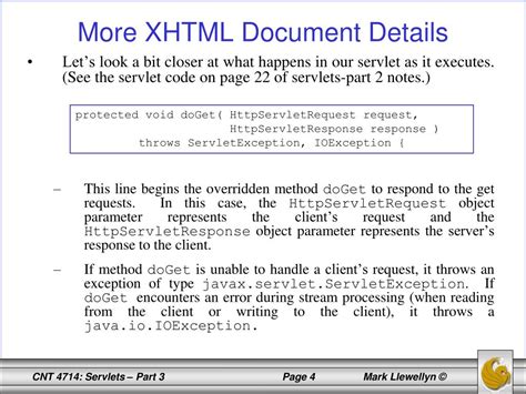 Ppt Cnt 4714 Enterprise Computing Fall 2010 Introduction To Servlet