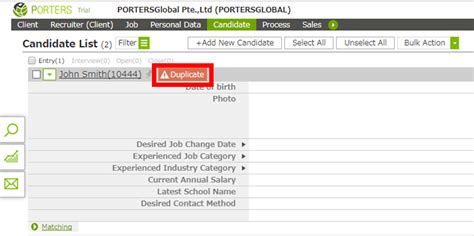 How To Set The Duplicate Check Function PORTERS Help