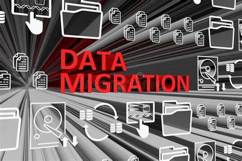 Data Migration Concept Blurred Background 3d Stock Illustration Illustration Of Programming