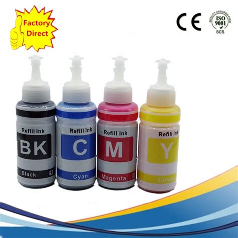 4 Color Dye Ink For Canon 70ml Oem Refill Ink Kit 70ml Bottle Bulk