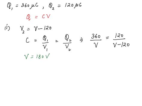 Solved A Capacitor Of Unknown Capacitance Is Connected Across A Battery Of V Volts The Charge