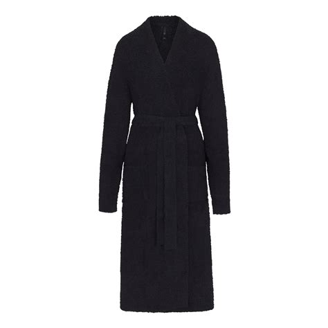 Cozy Knit Unisex Robe Onyx Cozy Knit Unisex Robe Onyx