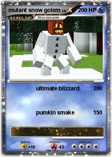 Pokémon Mutant Snow Golem 12 12 Ultimate Blizzard My Pokemon Card