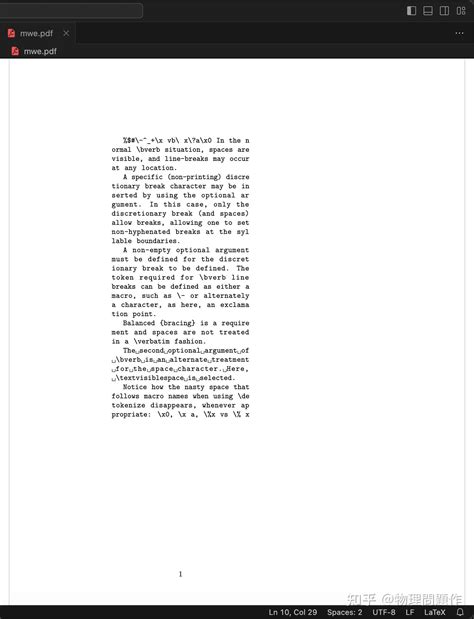 如何在latex行内代码环境前根据情况自动添加换行符，使行内代码在新的一行开始？ 知乎