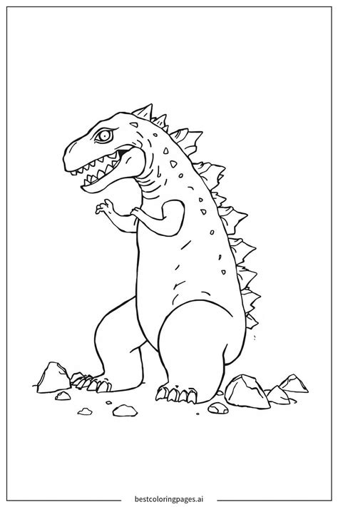 25장의 고질라 색칠공부（무료 Pdf 및 Png 인쇄용）