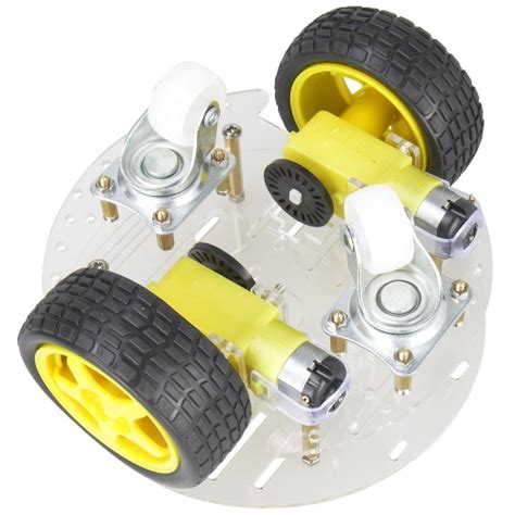 Smart Car Round Chassis 2wd With Encoder Disks Maker Store PTY LTD