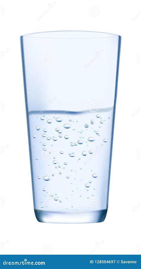 Glass Of Sparkling Water Stock Vector Illustration Of Glass 128504697