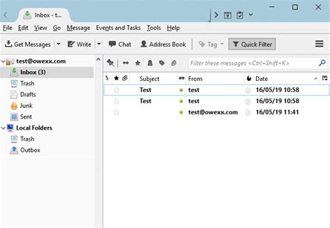 Mozilla Thunderbird Configuration
