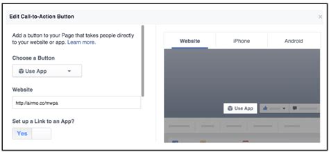 facebook pages deep linking aware3