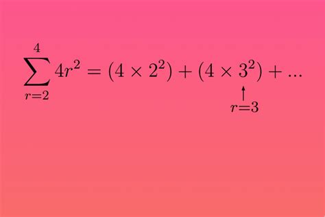 Sigma Notation Maths Edexcel A Level Pure Maths