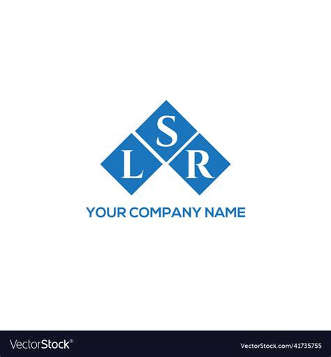 Lsr Letter Logo Design On White Background Vector Image