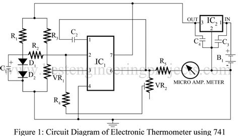 Electronic Thermometer Circuit Best Engineering Projects