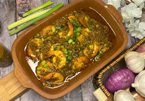 Shrimp With Crab Paste Hipon Na May Aligue Crabpaste