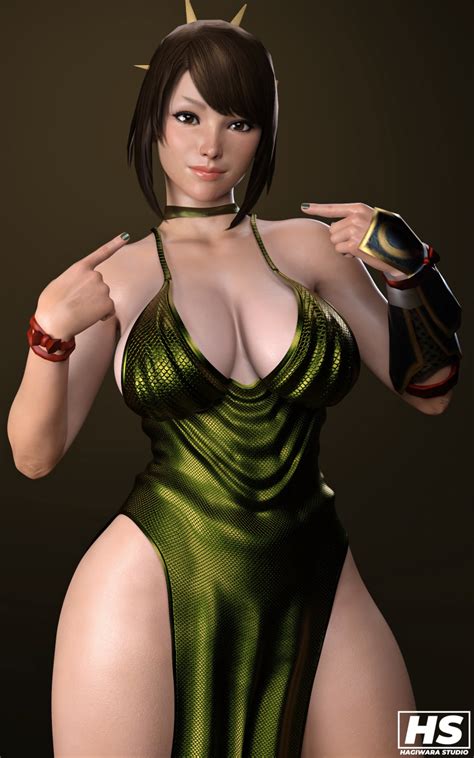 Rule 34 1girls 3d Brown Hair Capcom Dress Female Female Only Hagiwara