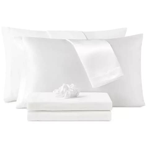 Macys 7pc Queen Satin Sheet Set 10
