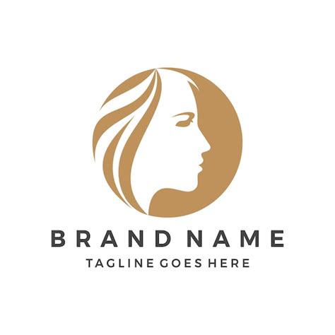 Premium Vector Woman Beauty Hair Salon Logo Design Icon Vector