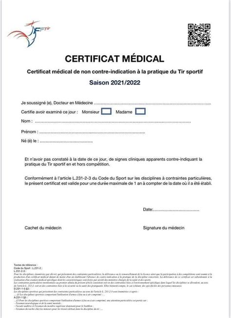 Certificat Medical Tir Modele My Xxx Hot Girl