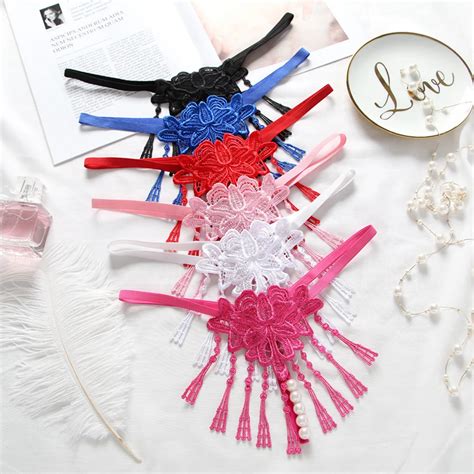 5pcs Lot Oem Women Sexy Panties Tassel Thongs Female Underwear Sex Girl