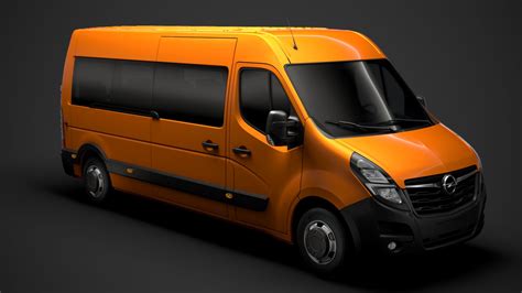 欧宝Movano L3H2 Minibus 2020 3D模型 129 3dm 3ds c4d fbx lwo max