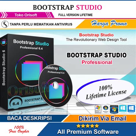 Jual Bootstrap Studio Pro Terbaru Full Version Lifetime