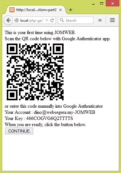 Membina Two Factor Authentication FA Dalam Sistem PHP Menggunakan Google Authenticator