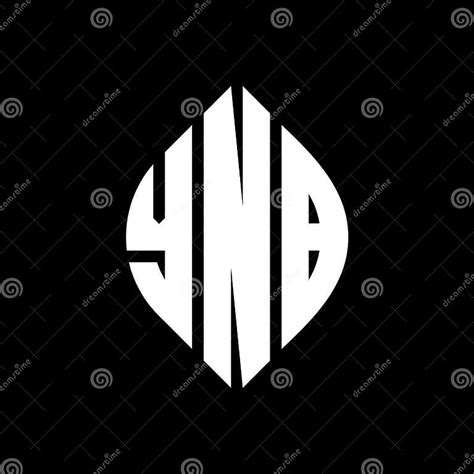 Ynb Circle Letter Logo Design With Circle And Ellipse Shape Ynb Ellipse Letters With