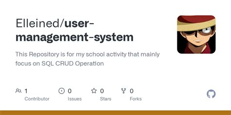 GitHub Elleined User Management System This Repository Is For My School Activity That Mainly
