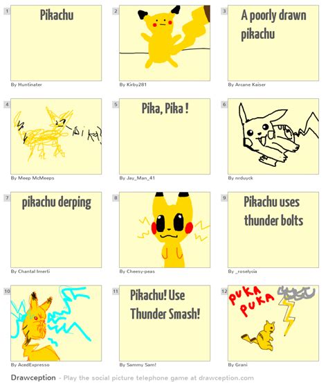 Pikachu Drawception