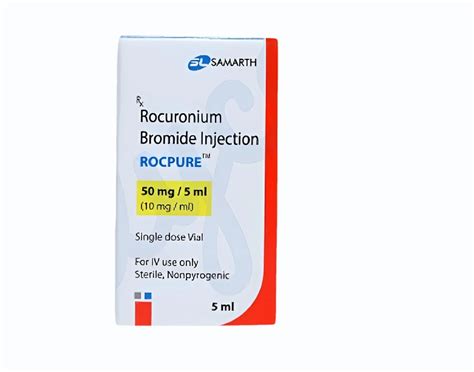 Rocuronium Bromide Injection 50mg 5ml At ₹ 760 Vial Surat Id