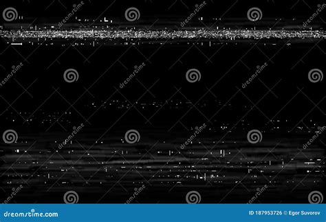 Glitch Analog Background No Signal Vhs Template Videotape Distortion
