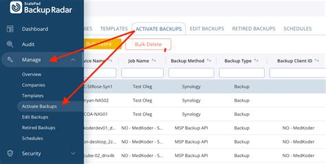 How To Activate A Single Backup Backup Radar