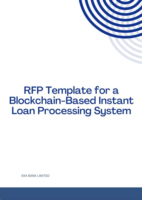 Rfply On Linkedin Rfp Template For A Blockchain Based Instant Loan Processing System