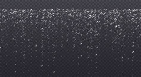 어두운 배경에 고립 된 수중 탄산 음료 소다 또는 샴페인 탄산 음료 기포에 대한 스톡 벡터 아트 및 기타 이미지 기포 맥주 3차원 형태 Istock