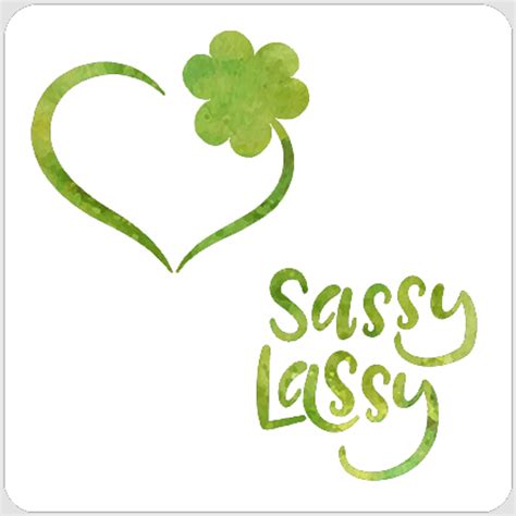 Sassy Lassy Stencil A Colorful Life Designs