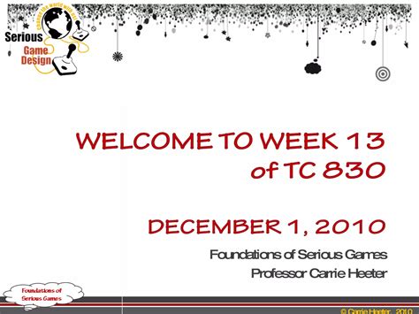 Week13 Live Class 2010 Ppt