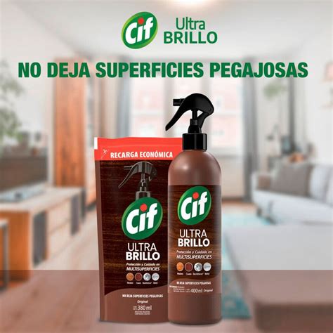 Limpiador Multisuperficies Cif Original Ultra Brillo 400 Ml Disco