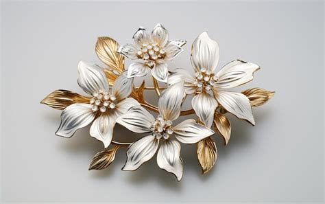 Premium Photo Cluster Brooch Without A Common Background