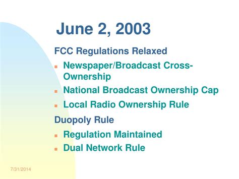 Ppt Fcc Government Regulation Of Broadcast Media Powerpoint