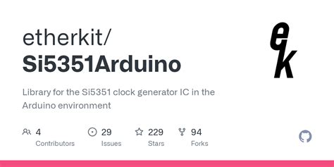 GitHub Etherkit Si Arduino Library For The Si Clock Generator IC In The Arduino