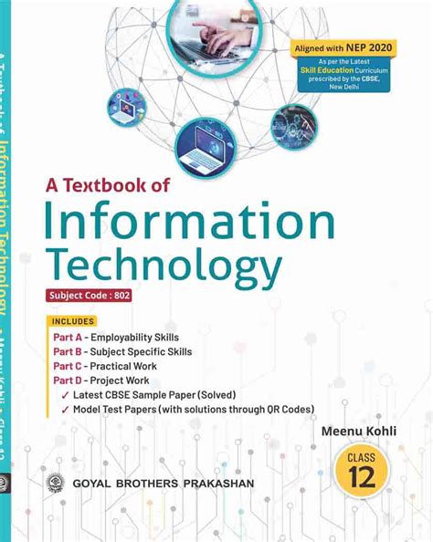 A Textbook Of Information Technology For Class 12 Subject Code802 2024 Edition