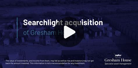 Searchlight Capital Partners Acquire Gresham House Plc