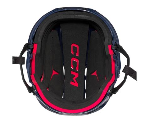 Ccm Hockey Helmet Tacks 70 Combo Jr Navy Hockey Store