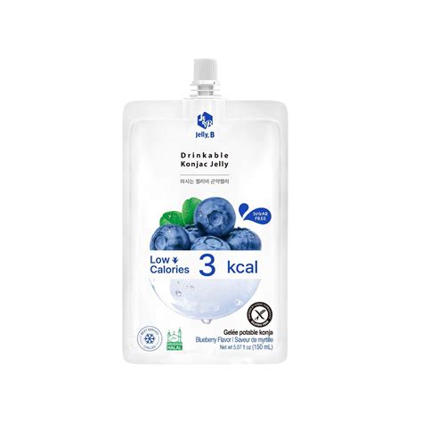 JELLY.B Drinkable Konjac Jelly Blueberry Healthy and Natural Weight Lo ...