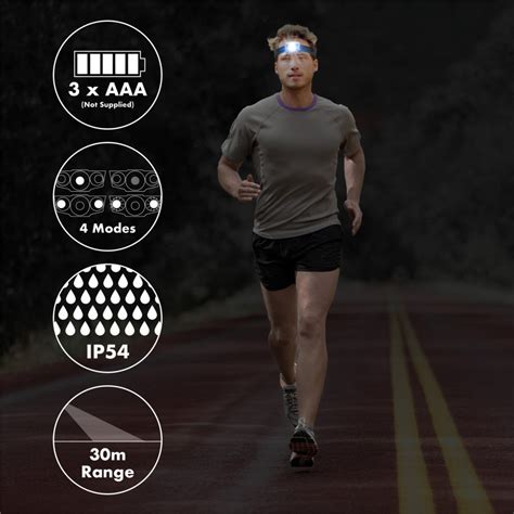 Eagle Led Multifunction Head Torch Ip54 Battery Operated Head