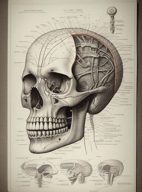 Premium Ai Image An Anatomical View From The Skull And The Cranial