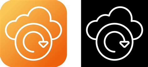 Cloud Backup Vector Icon Vector Art At Vecteezy