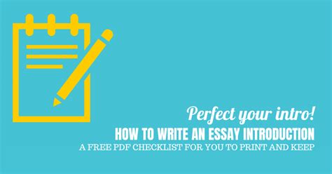 How To Write An Essay Introduction The Definitive Guide